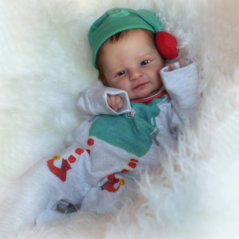 [New Series] 20'' Truly Look Real Blue Eyes Cloth Body Baby Doll Boy ...