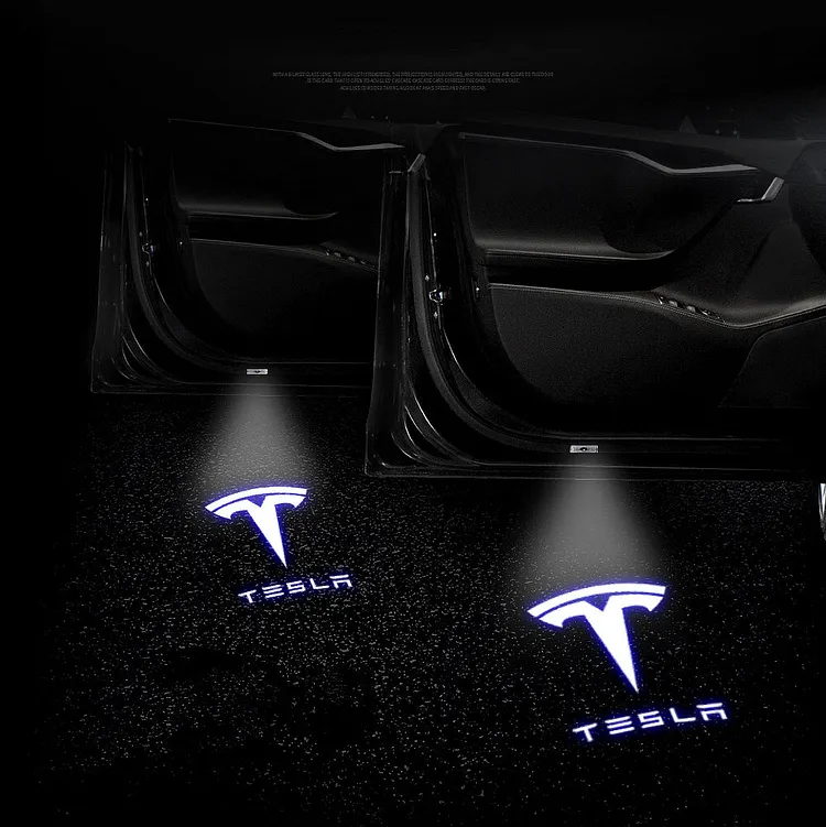 Model 3/ Y/ X LED Logo Puddle Lights Car Door Lights Projectors | TESLASY