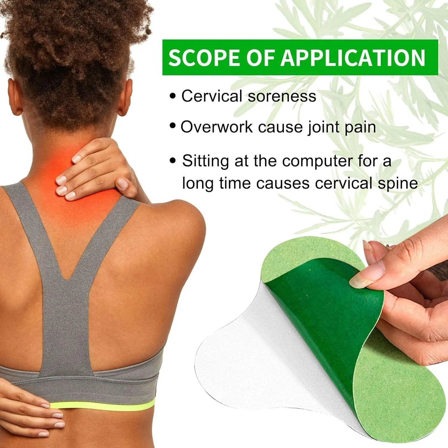 Natural Back Pain Relief Patches - 12Pcs Lumbar Spine Pain Relief