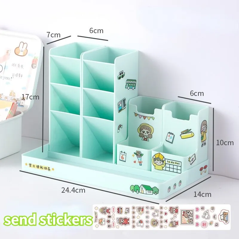 Nigikala Desktop Stationery Organizer Pen Holder Storage Box Set Office ...