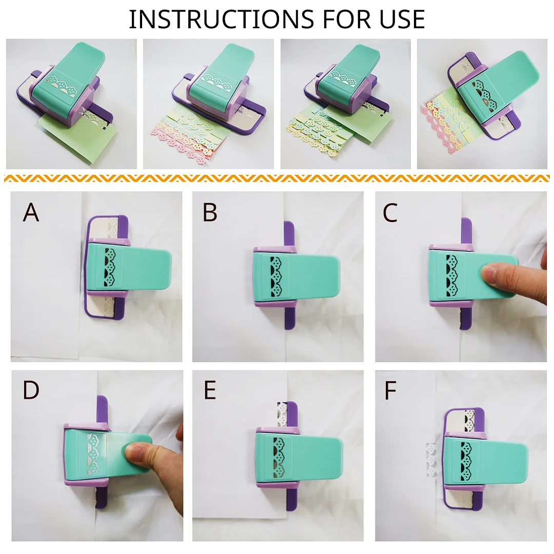 Paper Punchers Circle Holes Puncher Fancy Border Edge Craft Punch for ...
