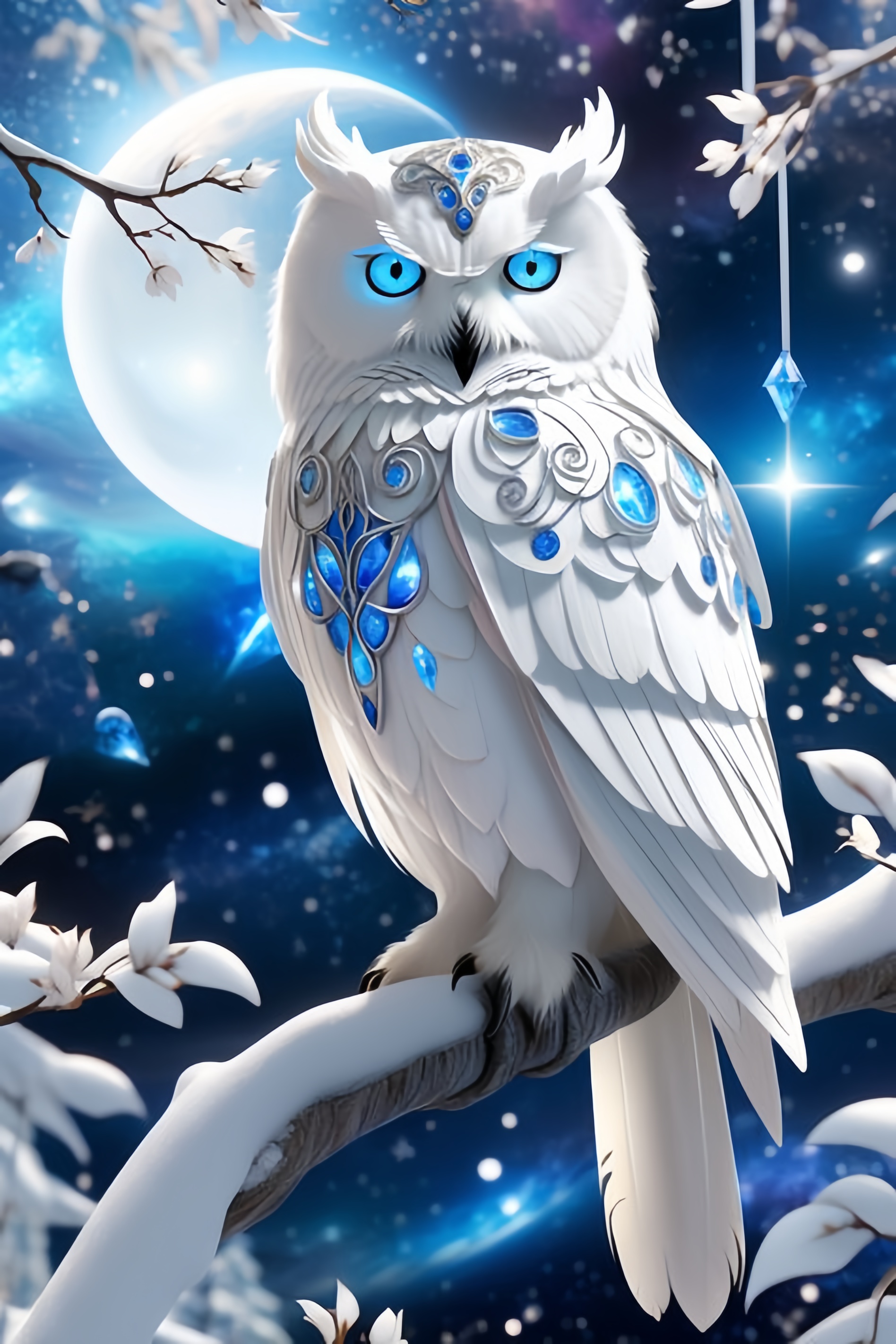 Luxury AB Velvet Diamond Painting Kit | owl