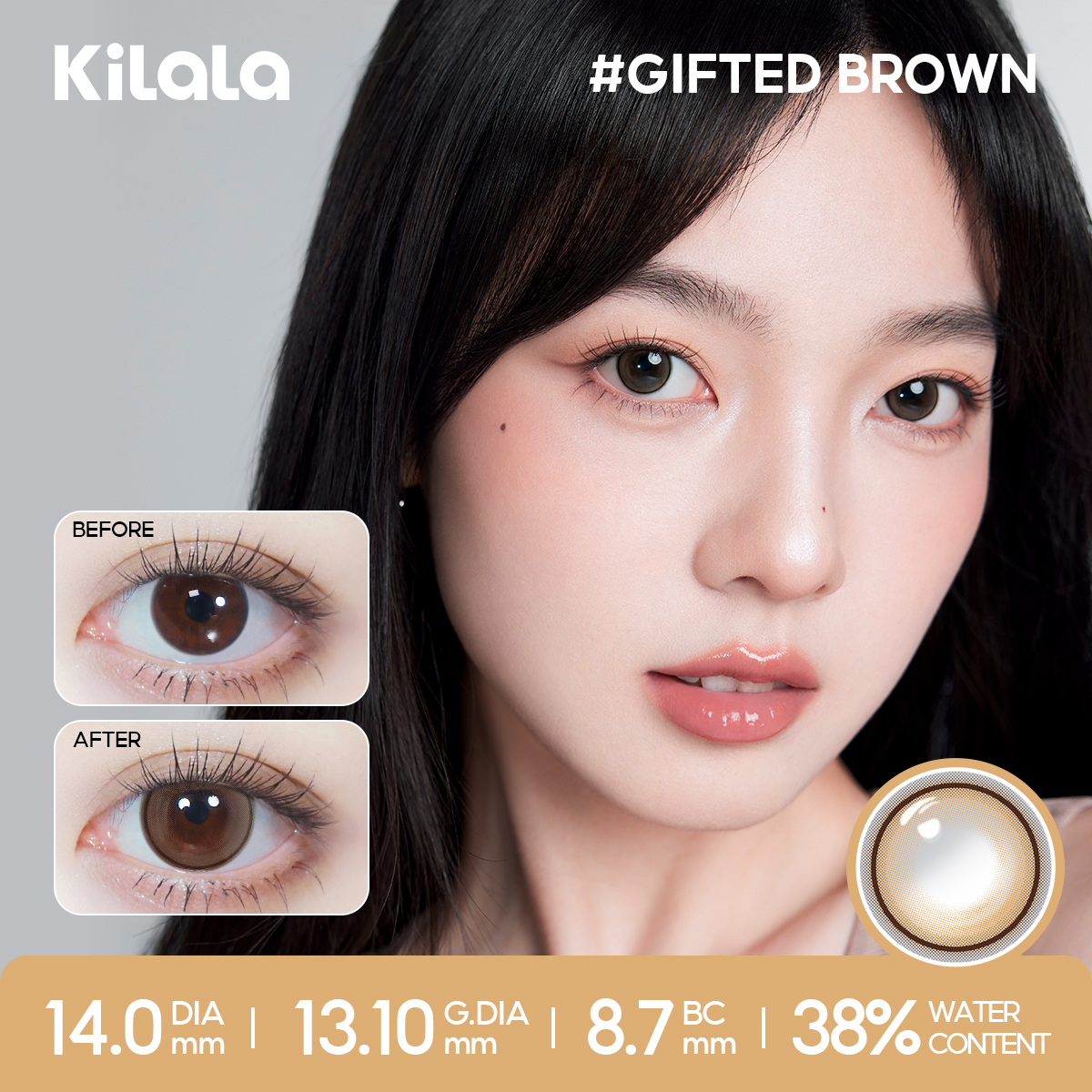 Order Gifted Brown Contact Lenses Online