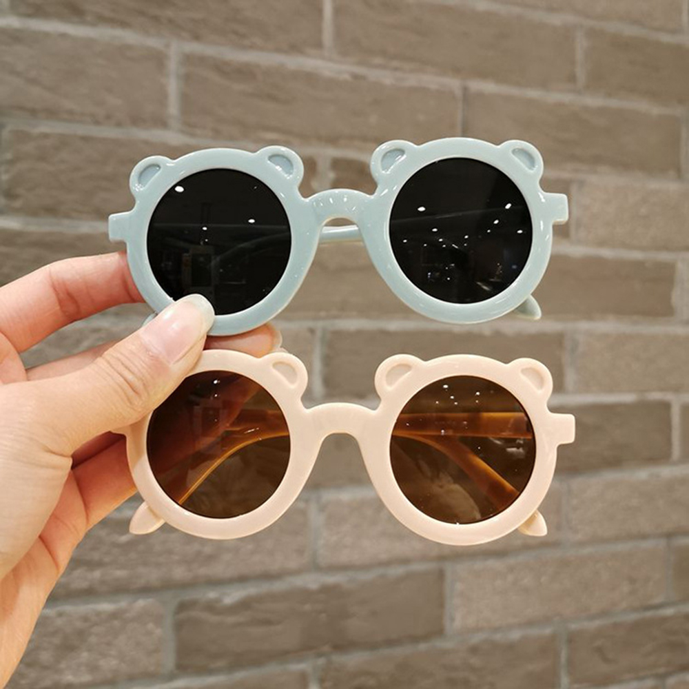 New Kids Sunglasses Cartoon Bear Girls Boy Children Eyeglasses Round ...