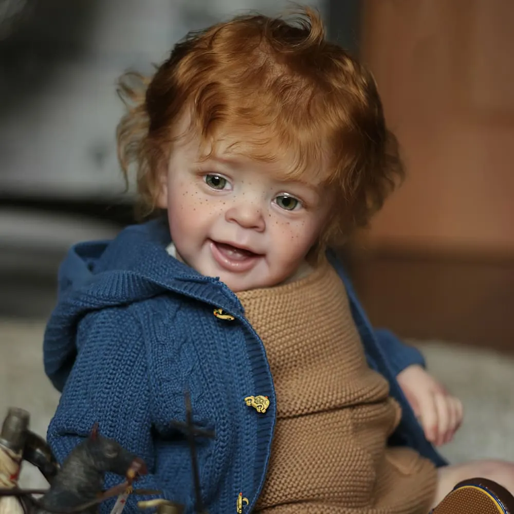 [New!]20" Look Real Innocent and Cute Cloth Reborn Boy Toddler Doll ...