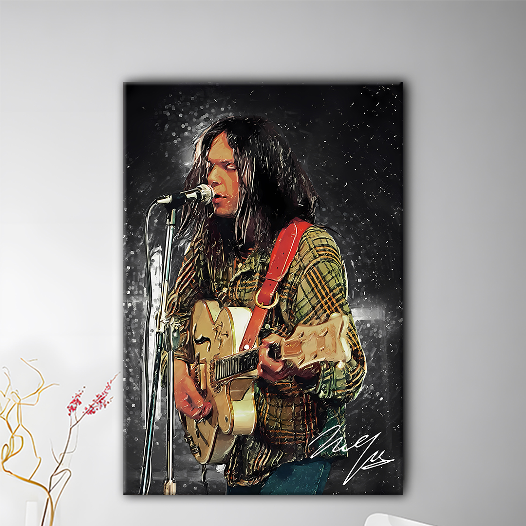 Neil Young Canvas Wall Art