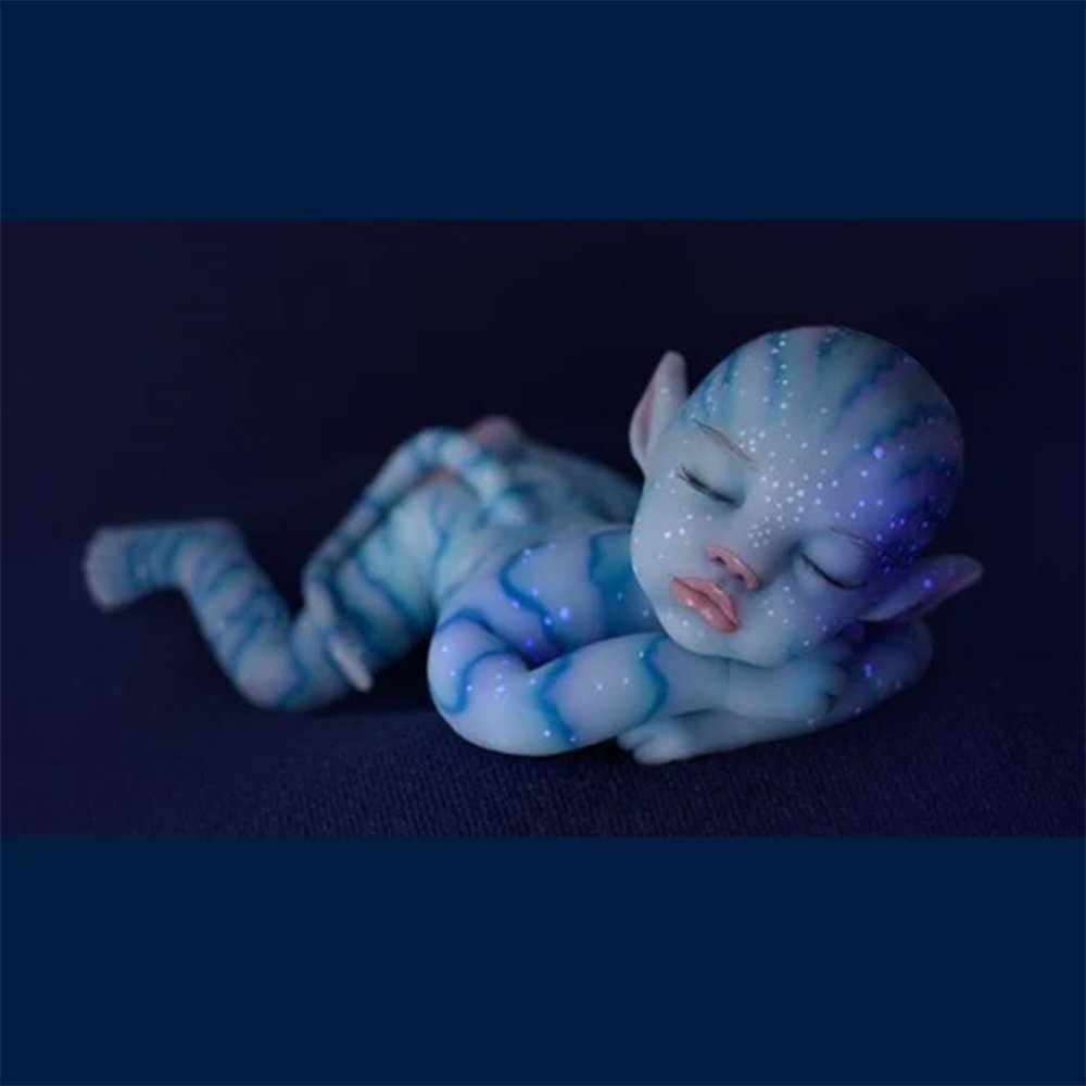 [Pretty Alien Baby] Full Body Silicone 12'' Realistic Reborn Afra ...