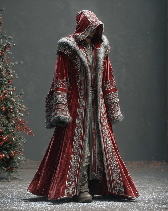 Men's Christmas Party Cape Coat 9591