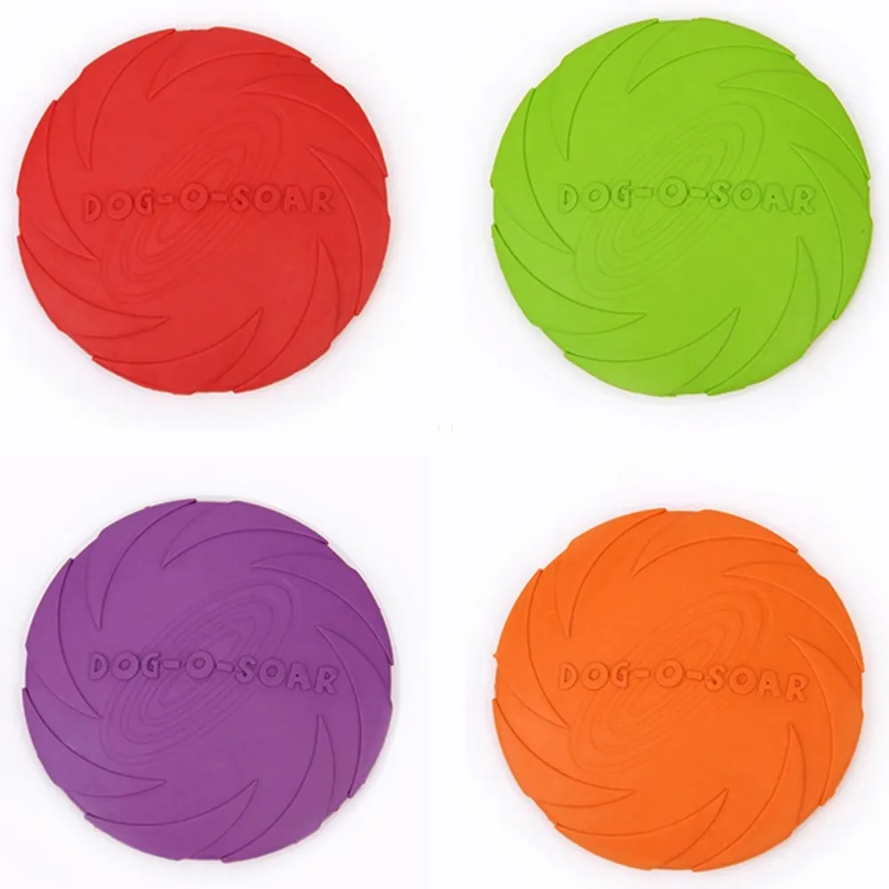 Rubber Dog Frisbee Pet Training Toy