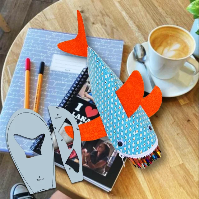 Cute Shark Bag Template Set - With Instructions