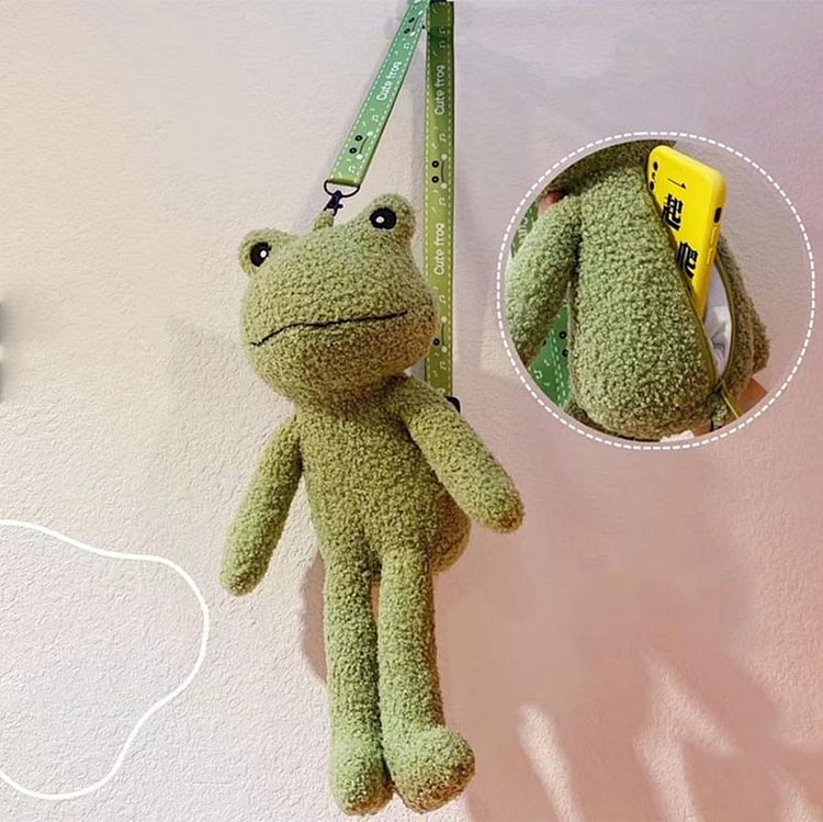 Cute Frog Bear Puppy Plush Crossbody Bag
