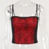 SPIDER WEB TUBE TOP CAMISOLE