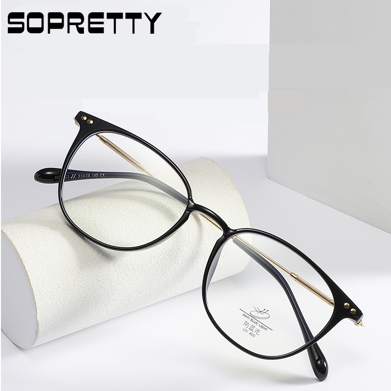 Retro Unisex Anti Blue Ray Goggles, Men Women Square Blue Light ...