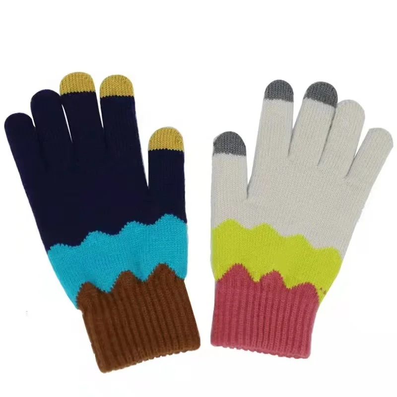 WINTER HIT COLOR COUPLE GLOVES