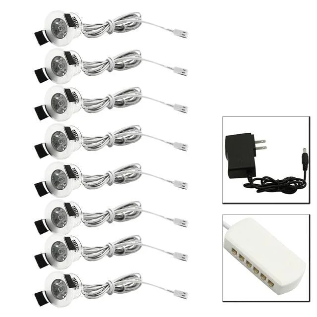 Mini LED Spot Downlights Dimmable Lamp Set Remote Controller Ceiling ...