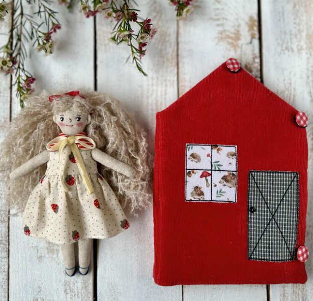 【Mother's Day Promo】Sweet Rag Doll House Sewing Template – With Clothes ...