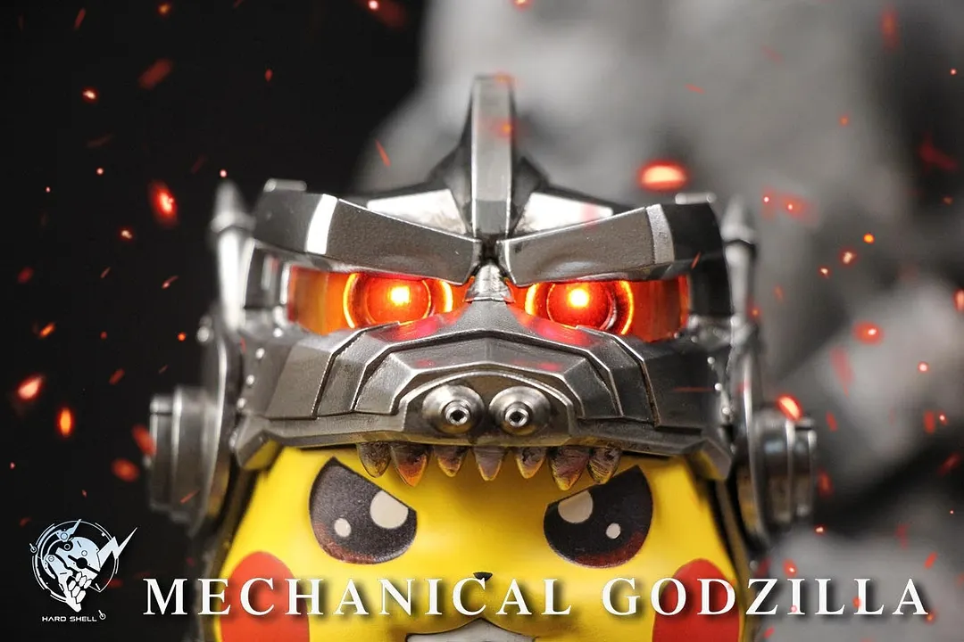 Mecha Godzilla Cosplay Pikachu - Pokemon Resin Statue - HARD SHELL ...