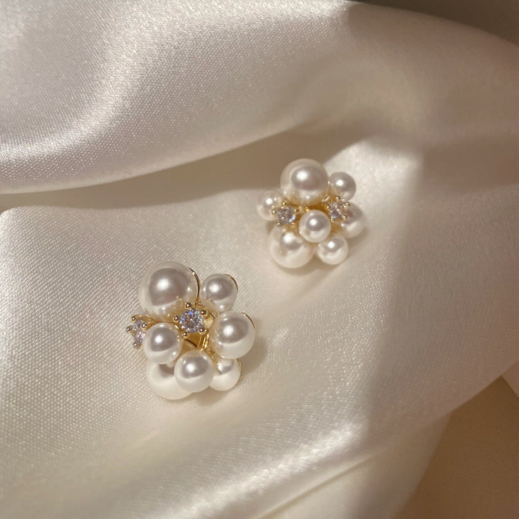 popcorn pearl earring