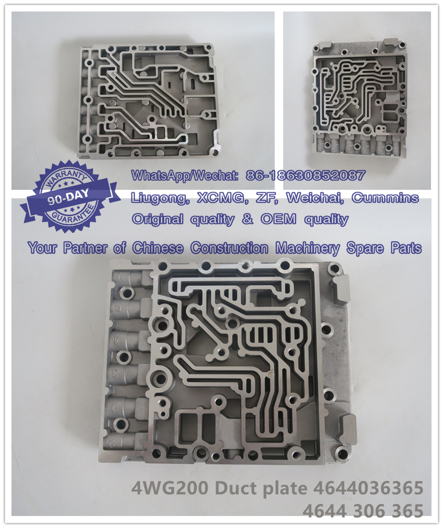 ZF Transmission 4WG200 Spare parts , 4WG200 Duct plate 4644 306 365 ...