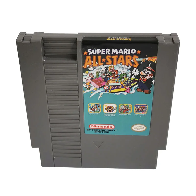 8 Bit NES Game Card - Super Mario All Stars - NES Games Cartridge - For ...