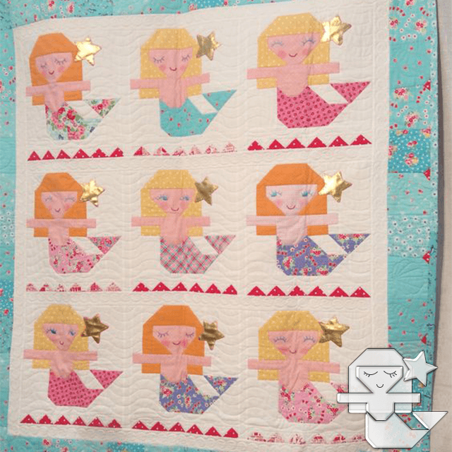 DIY Charming Mermaid Quilt Template Set-With Instructions