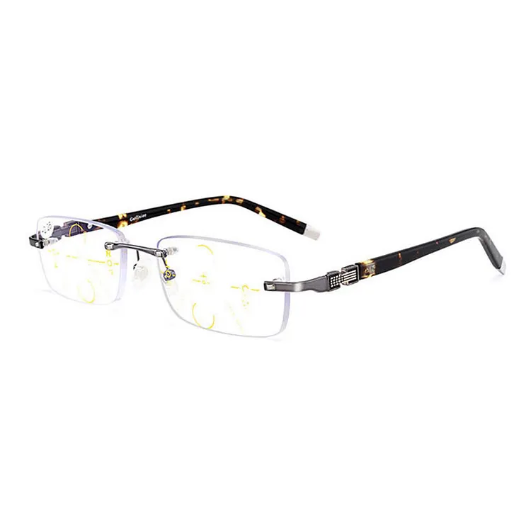 2018 New Titanium Alloy Quality Multifocal lenses Reading Glasses Men ...
