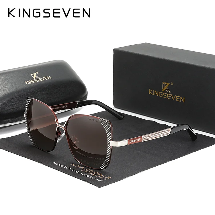 KINGSEVEN Design Polarized Gradient Lens Sunglasses For Women Butterfly ...