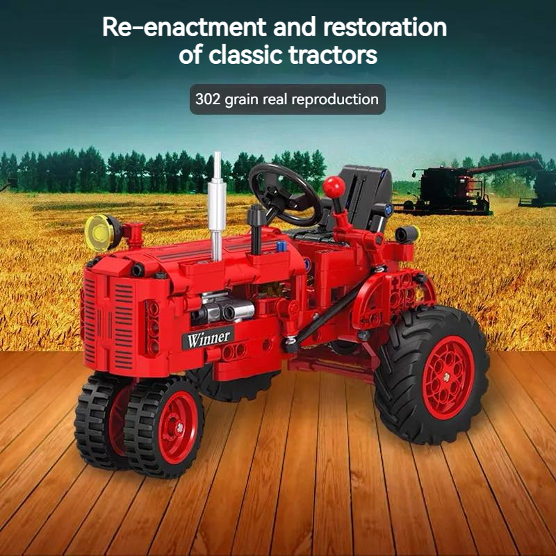 302PCS Classical tractor agricultural vehicle model puzzle assembled ...