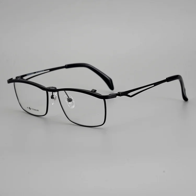 IP Pure Titanium Men Glasses Full Frame Square Flip Up New 2023 ...