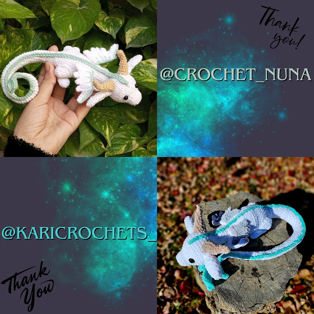 DIY Crochet Cute Dragon Pattern