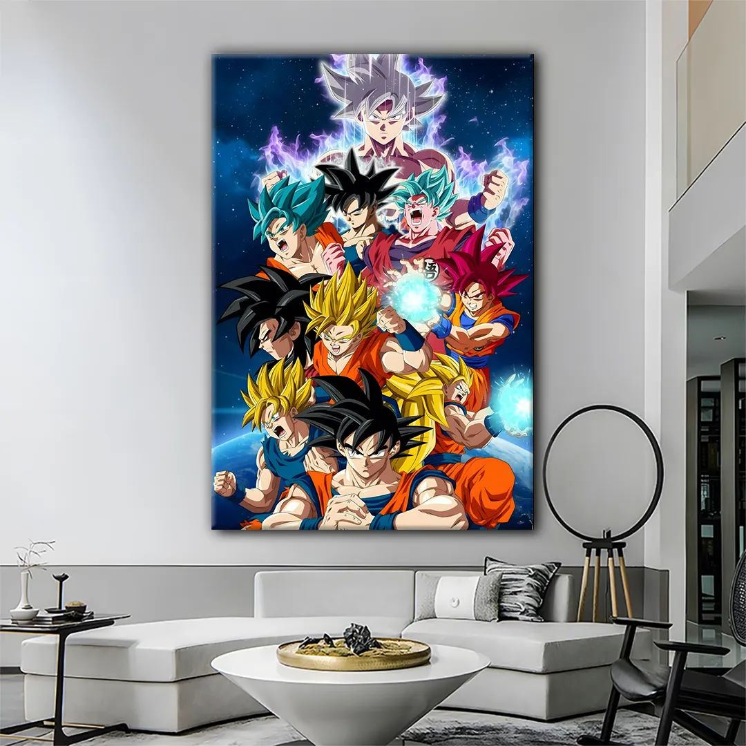 Dragon Ball Goku Saiyan Canvas Wall Art