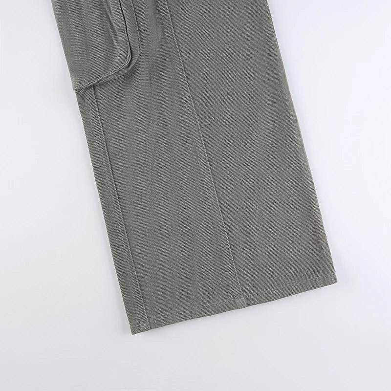 RETRO MULTI-POCKET DRAWSTRING WAISTBAND PANTS