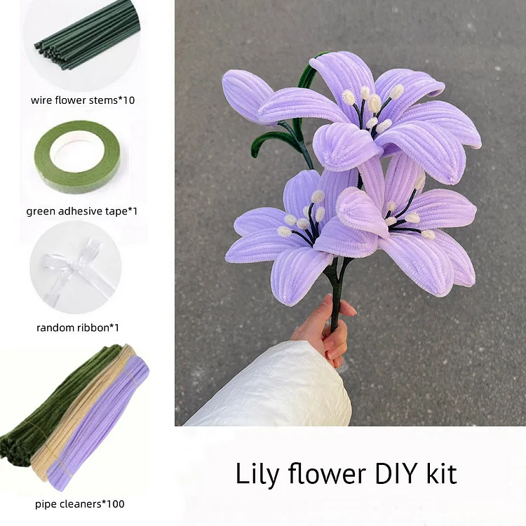 Pipe Cleaners DIY Kit - Lily Flower