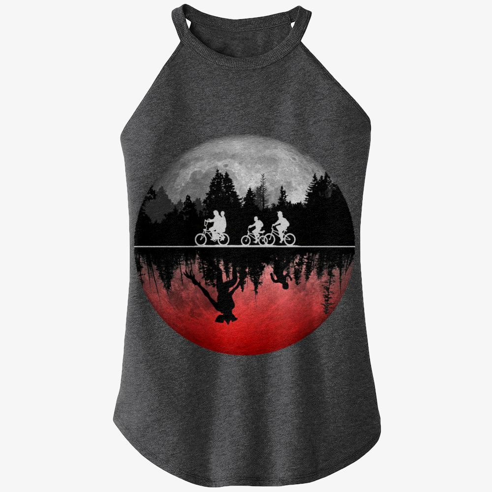 Stranger Things Illustrated Graphic , Horror Film Rocker Tank Top