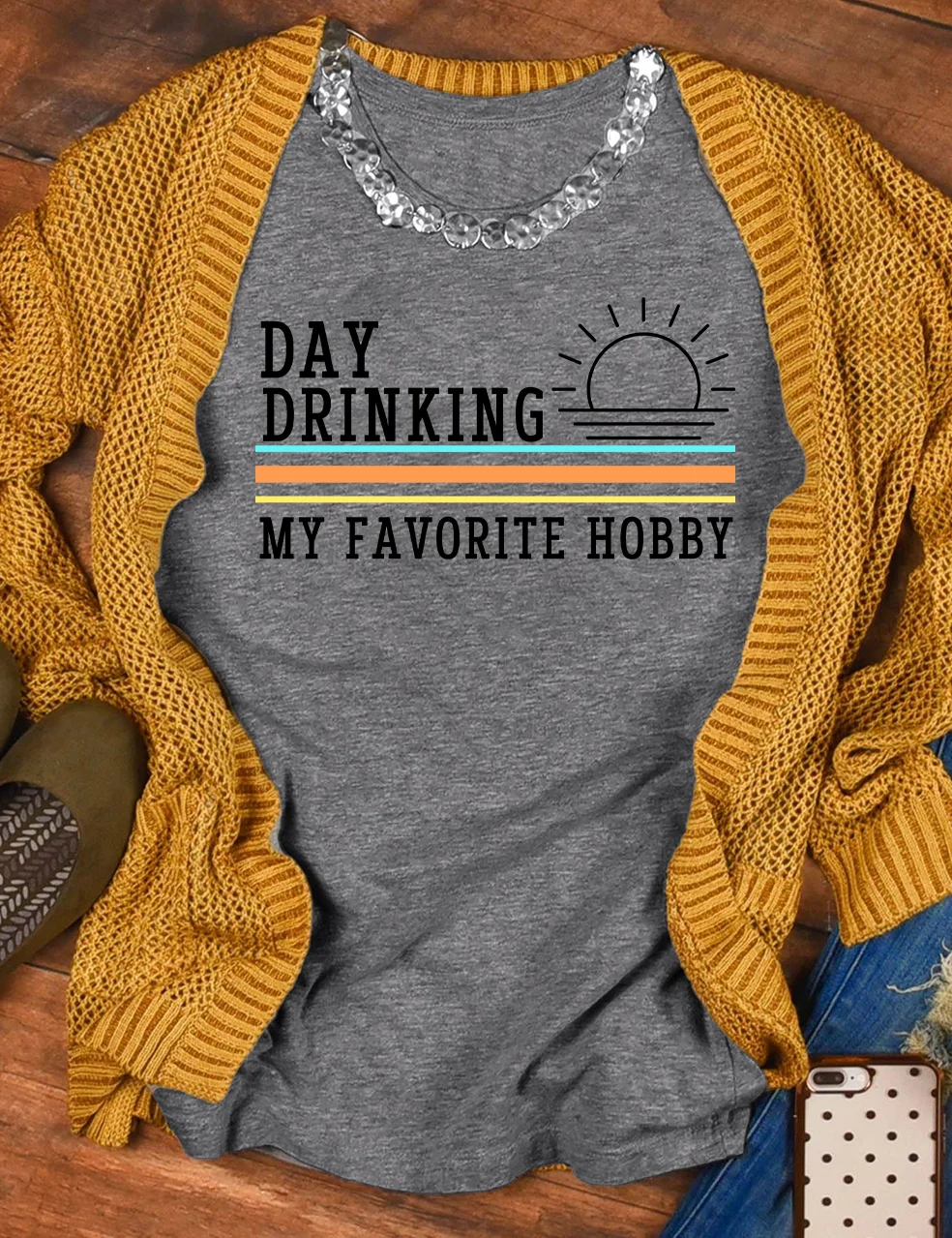 Day Drinking My Favorite Hobby T-Shirt