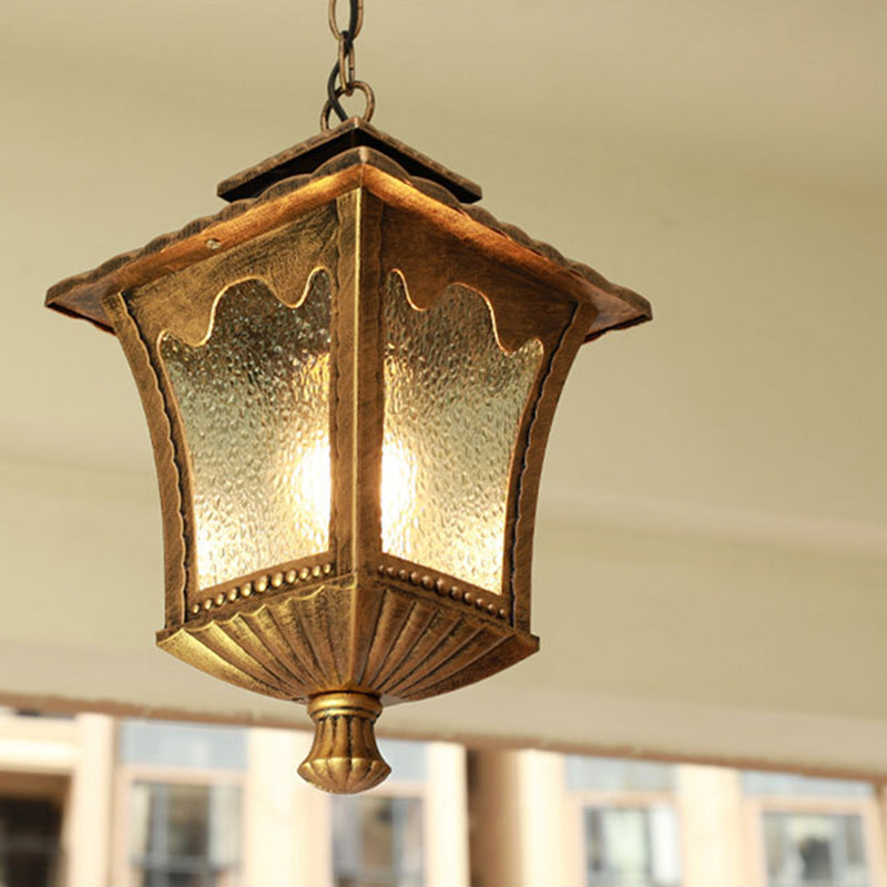 Wavy Pattern Outdoor Waterproof Garden Pendant Light