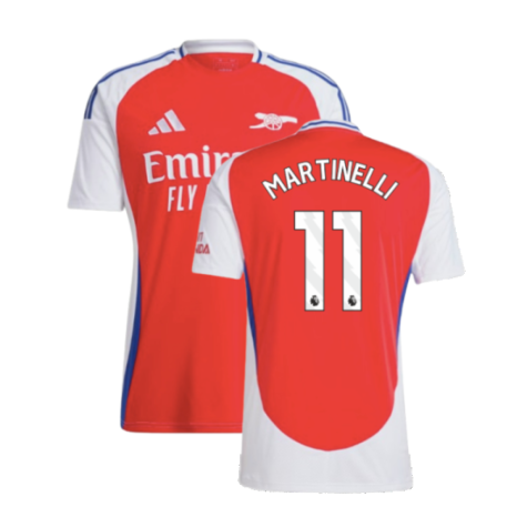 Arsenal Gabriel Martinelli 11 Home Shirt Kit 2024-2025