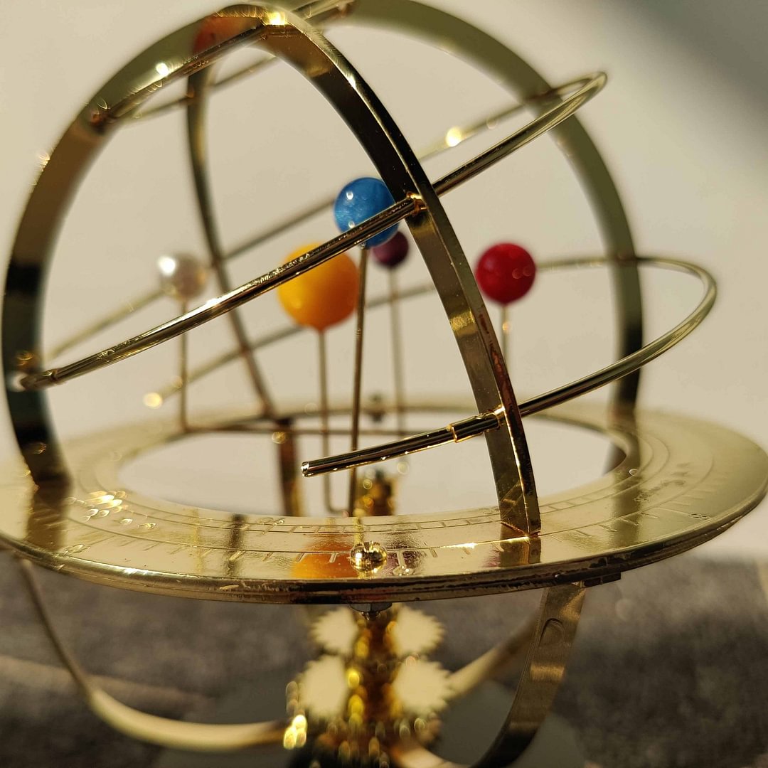 Armillary Sphere with Internal Orrery Model of The Solar System
