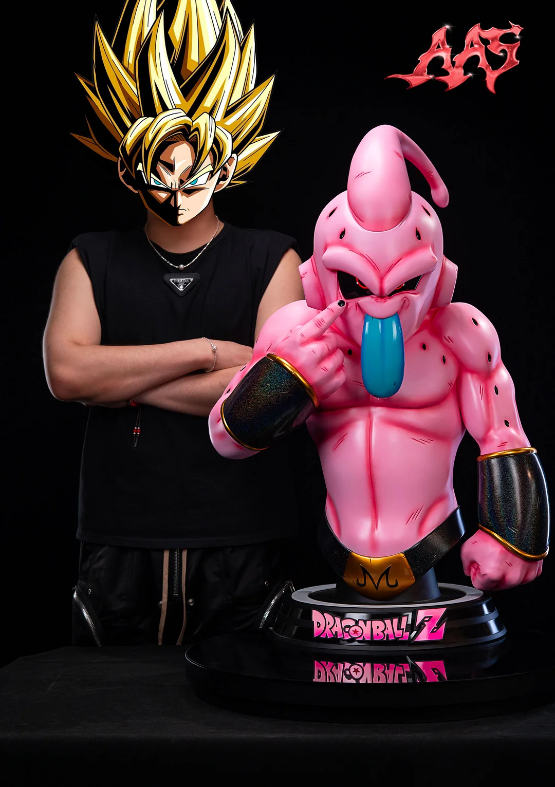 1/1 Scale Buu Bust Statue with LED - Dragon Ball Resin Statue - ArmyAnt ...