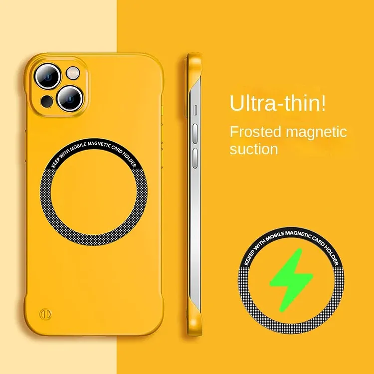 Hard PC Frameless Magnetic Phone Case For iPhone