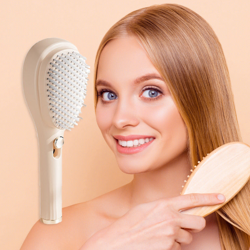 Scalp Massage Comb with Retractable Bristle
