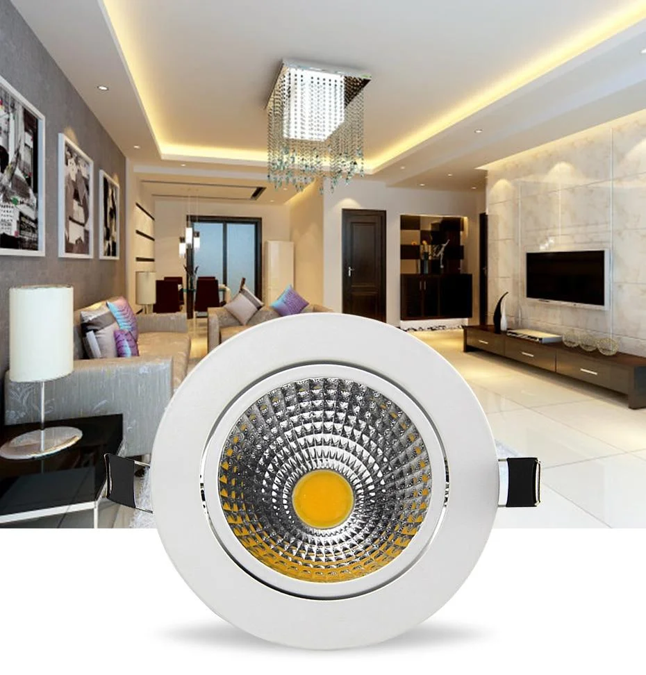 1 Super Bright Recessed LED Dimmable Downlight COB 6W 9W 12W 15W LED ...