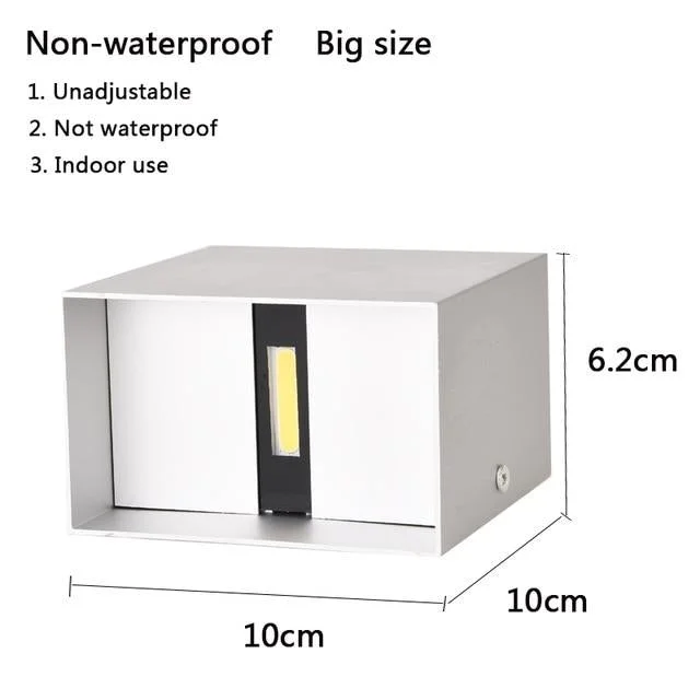 IP65 LED waterproof wall lamps 12W indoor and outdoor adjustable wall ...