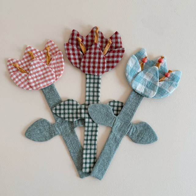 Tulip Wall Flower Sewing Pattern Template-with instruction