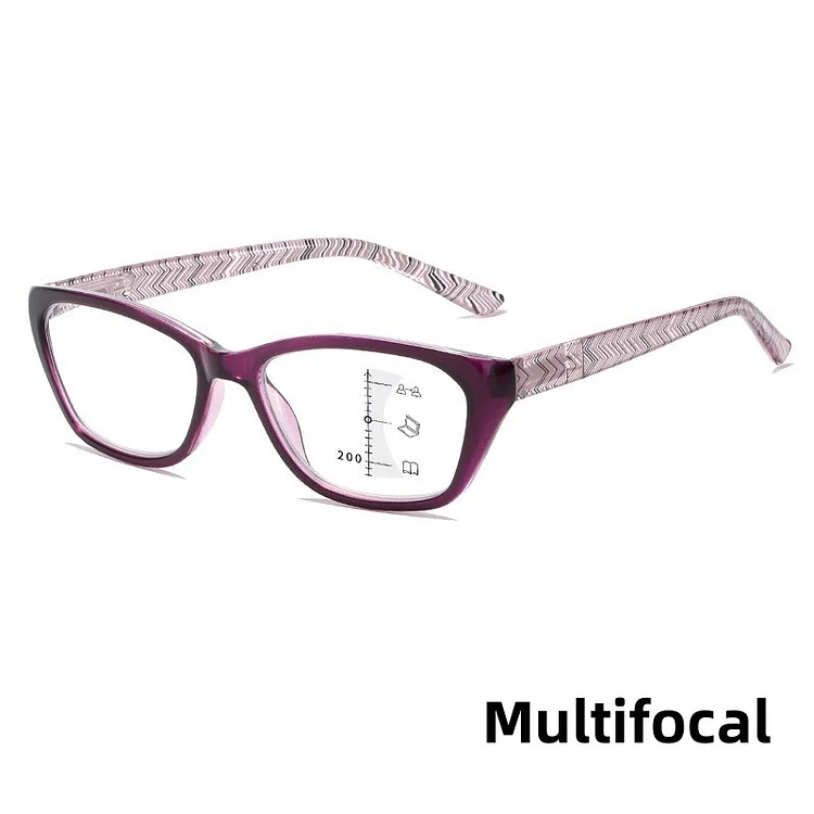 Womens Multifocal Reading Glasses Ultralight Far Sight Computer Eyewear ...