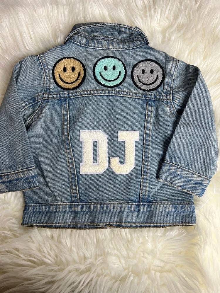 Custom Patch Jacket for Kids | Boys Denim Jacket | Kids Denim Jacket ...