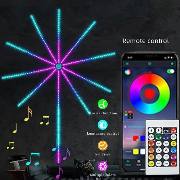 🎁 💡WiFi Bluetooth Smart Fireworks Led Light