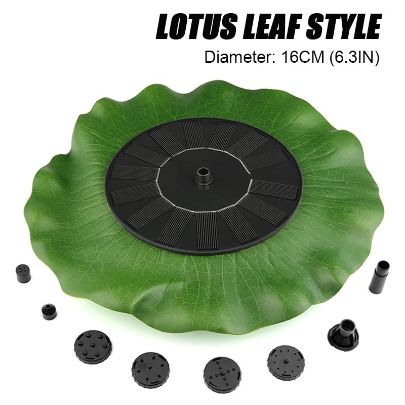 Solar Floating Lotus Leaf Fountain Oxygenation Pump