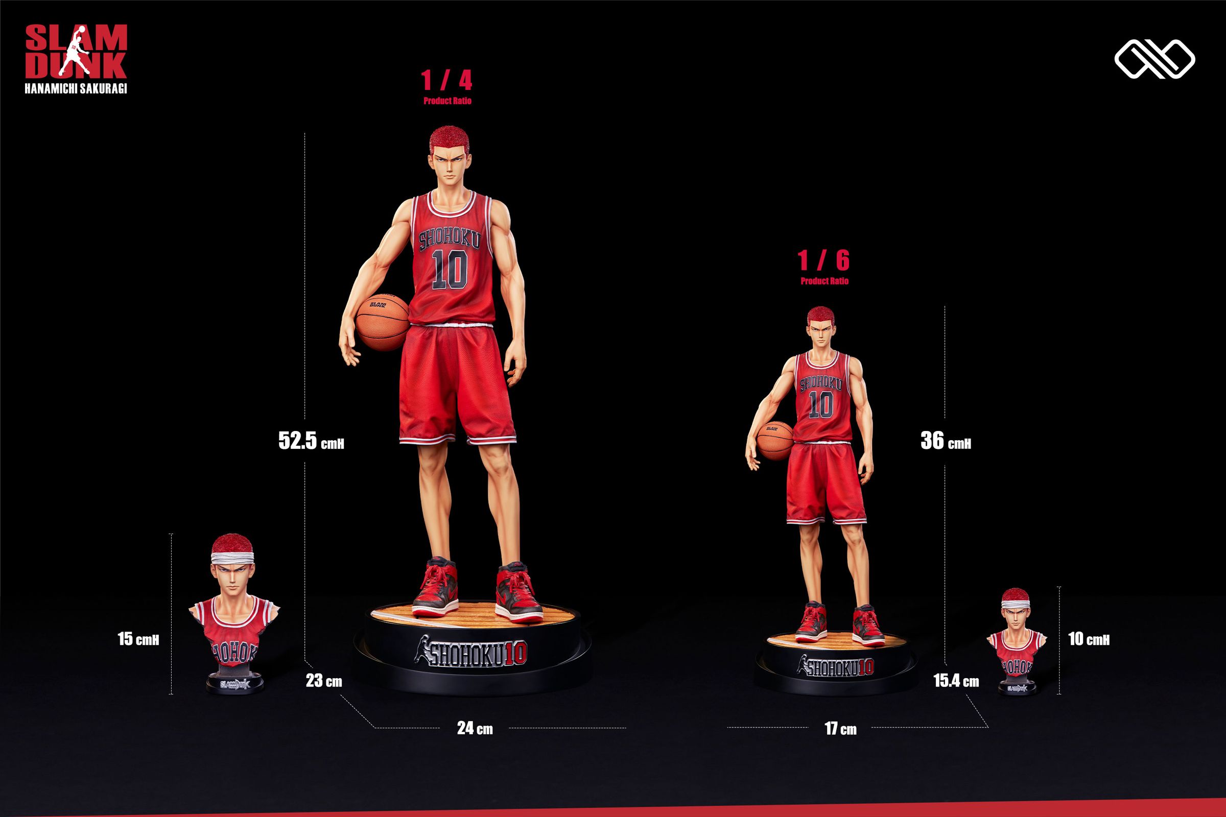 1/6 & 1/4 Scale Hanamichi Sakuragi - SLAM DUNK Resin Statue - Unlimited ...