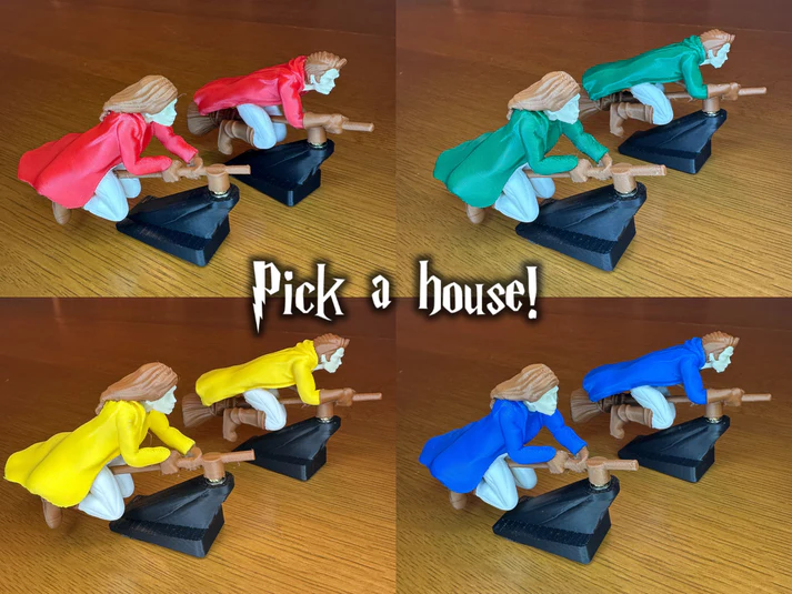 Witch and Wizard Broomstick Dashboard Drift Ornaments - Fantasy Car ...